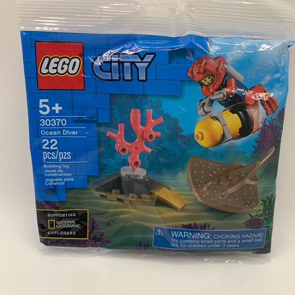 Lego | Toys | Lego 3370 Ocean Diver Polybag 22 Pcs 5 With Stingray City ...